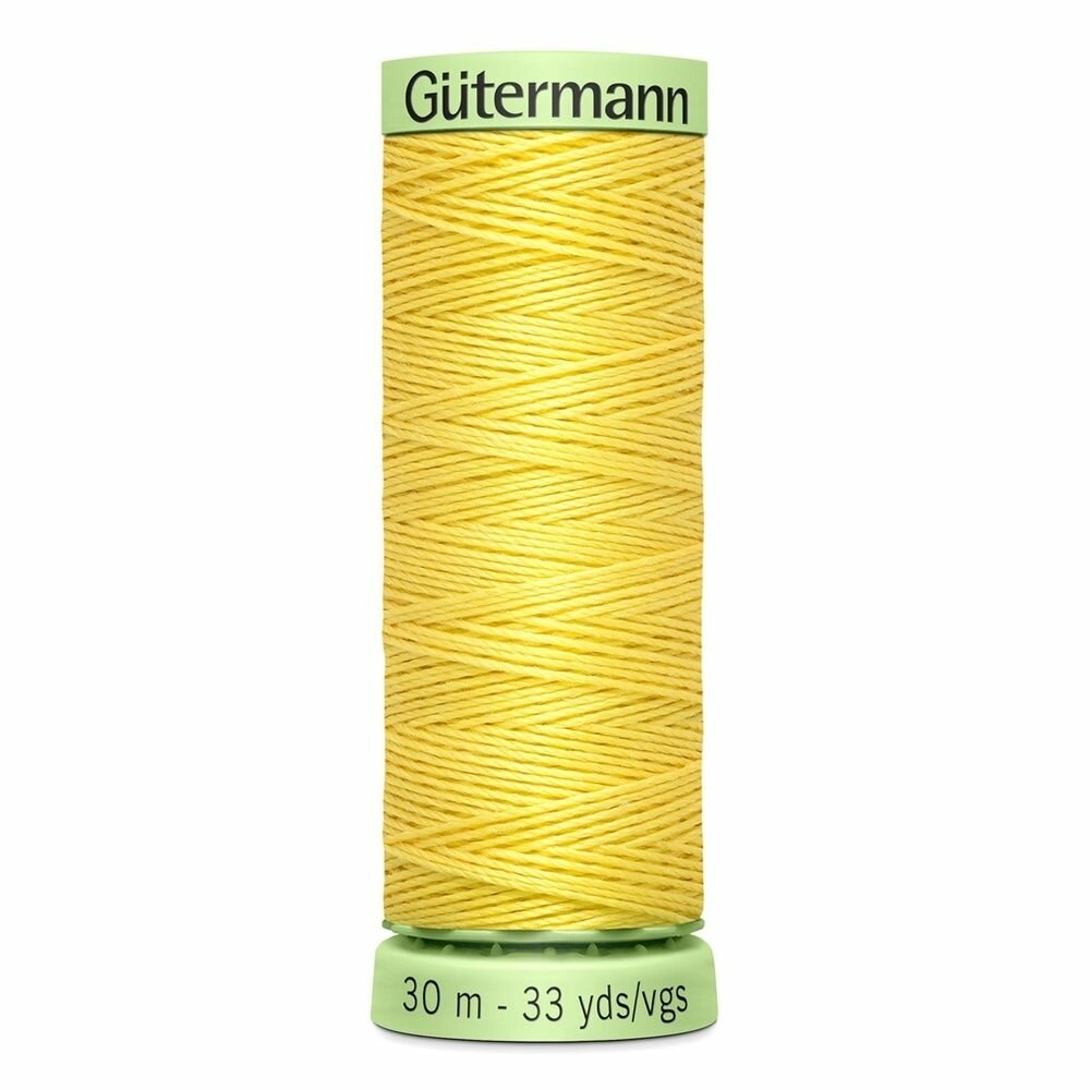 Декоративная нить Gutermann Top Stitch 30/30 м для декоративной отстрочки, 100% полиэстер, цвет 852 желтый, 5 шт (3)