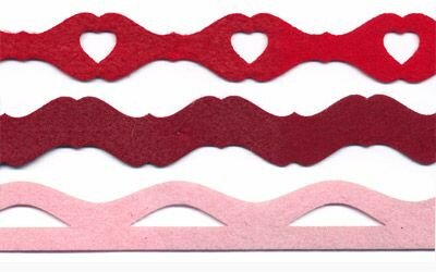 Декоративные ленты Annet Из фетра, 001, 5 шт по 3 цвета (JFZ)