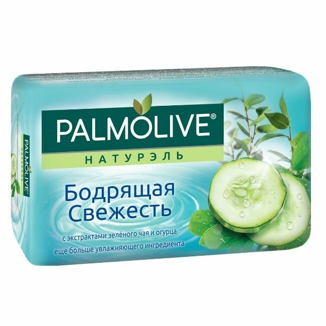 Мыло Palmolive "Бодрящая свежесть", с экстрактами зеленого чая и огурца, 150 г