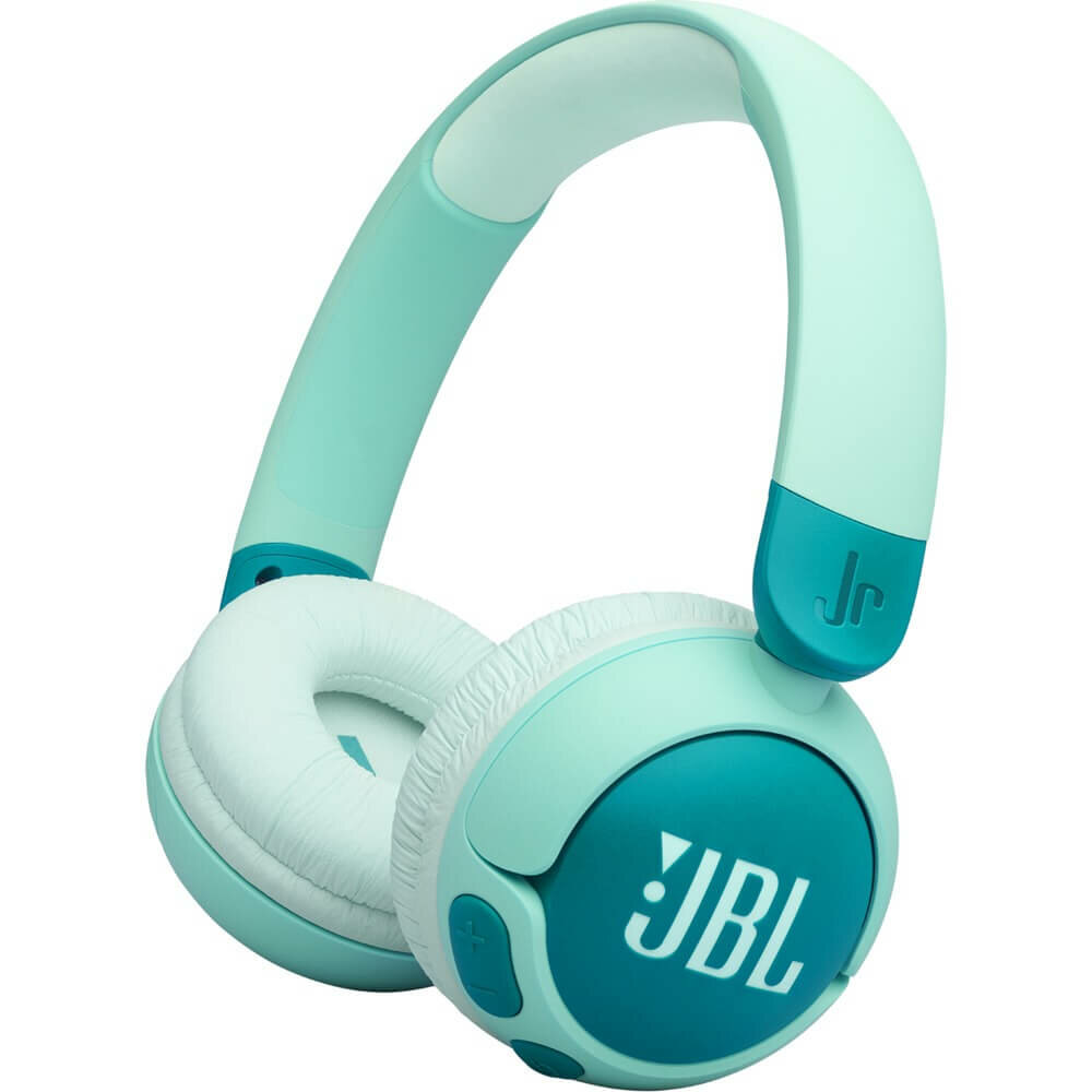 Наушники JBL JR 320 BT, беспроводные, накладные, детские, зеленые