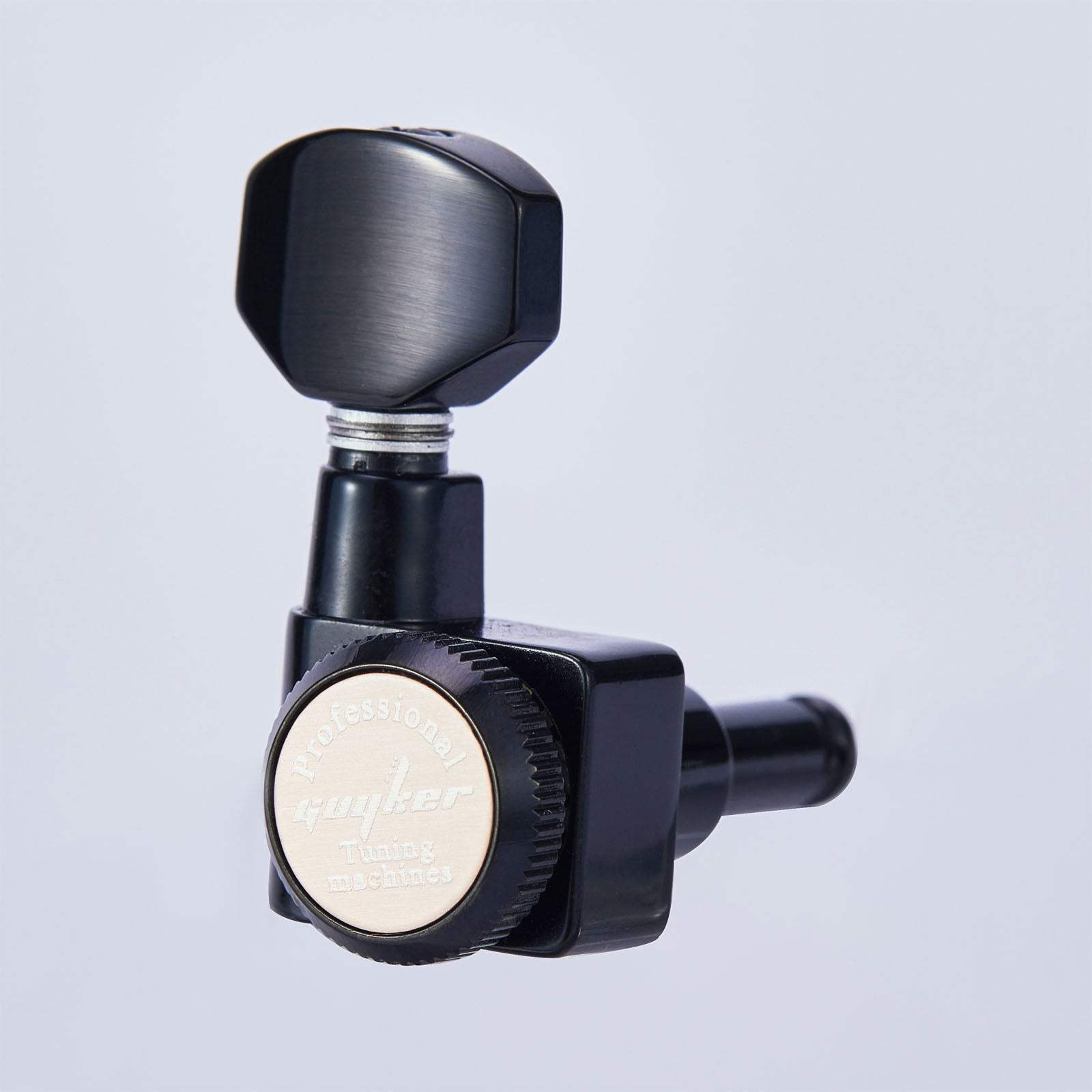 Колки 6 в линию локовые Guyker GK-434SP, левые, черный