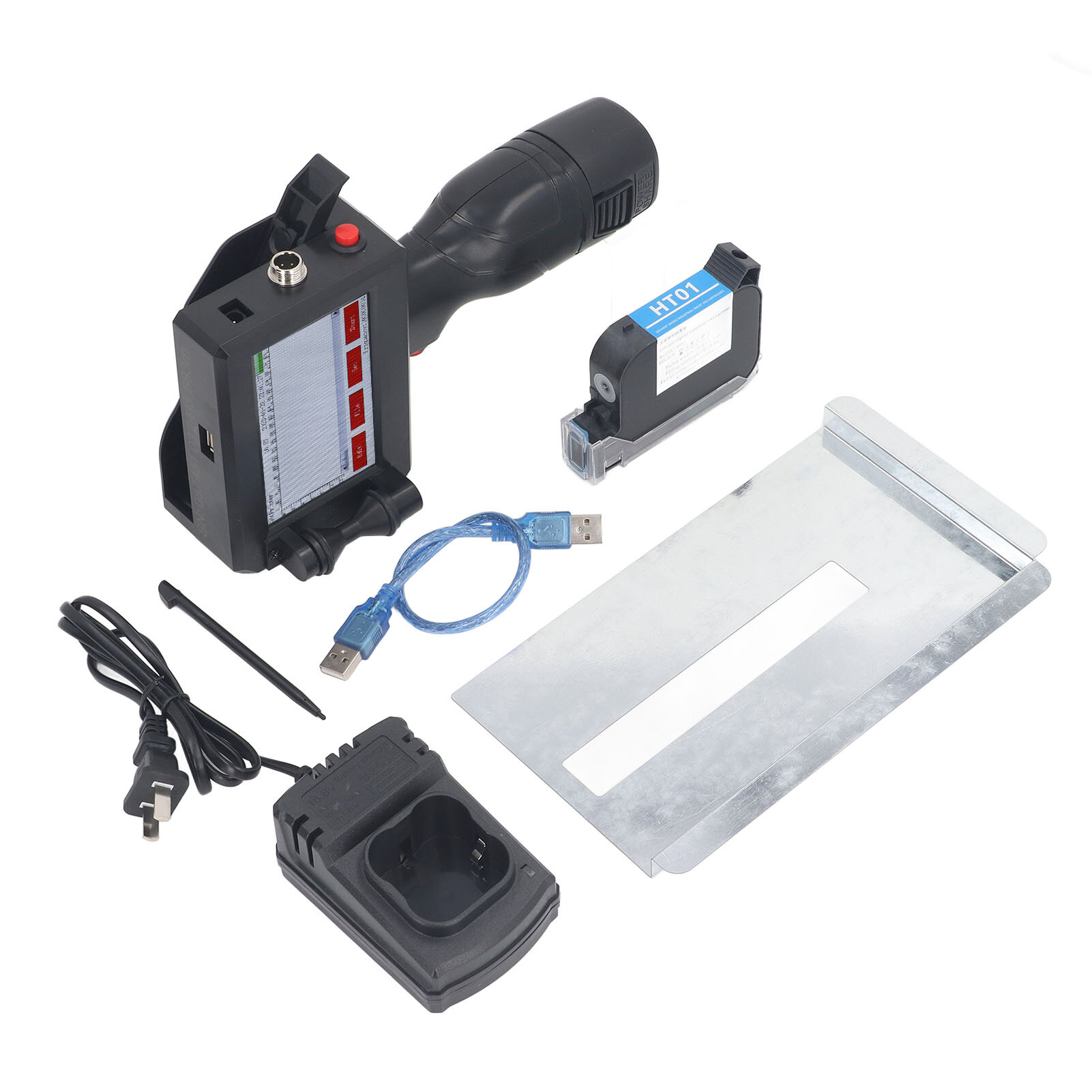 Портативный струйный принтер-пистолет, 4.3in сенсорный, 2-12.7мм