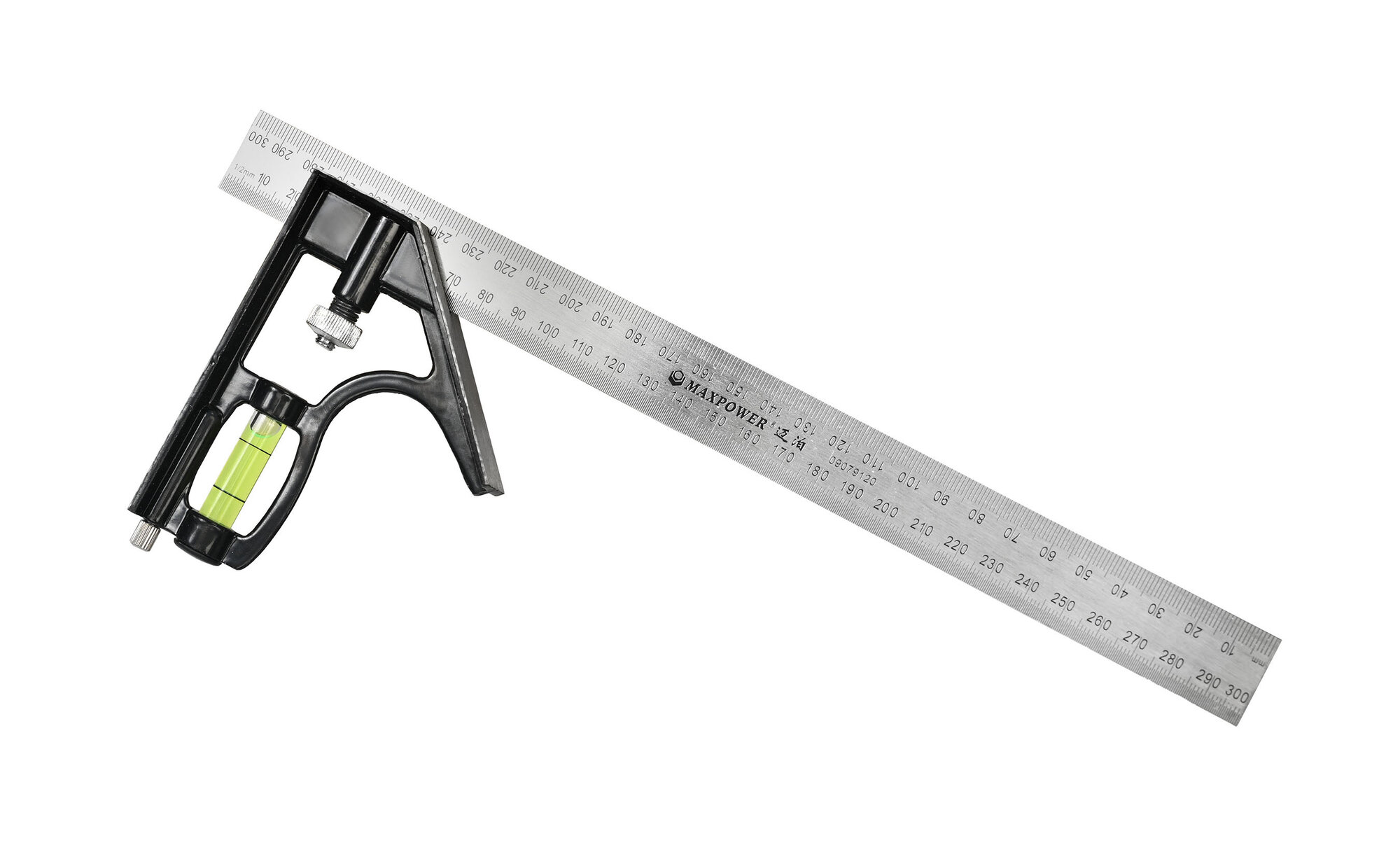 Угольник строительный многофункциональный 300мм MAXPOWER 45-90 градусов