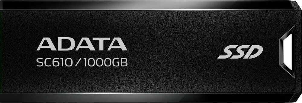 ADATA Внешний SSD SC610 1TB USB 3.1 SC610-1000G-CBK/RD, портативный, черный
