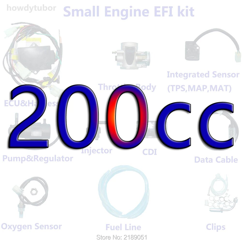 Мотоцикл ATV Скутер питбайк Багги БПЛА мопед EFI небольшой двигатель электронный набор для впрыска топлива GY6 для микросквирта 4 stroke (4T) engine, 200cc