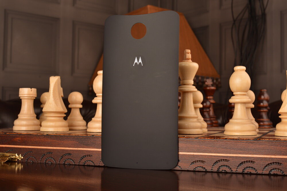 Родная оригинальная задняя крышка-панель которая шла в комплекте для Motorola Nexus 6 черная MyPads
