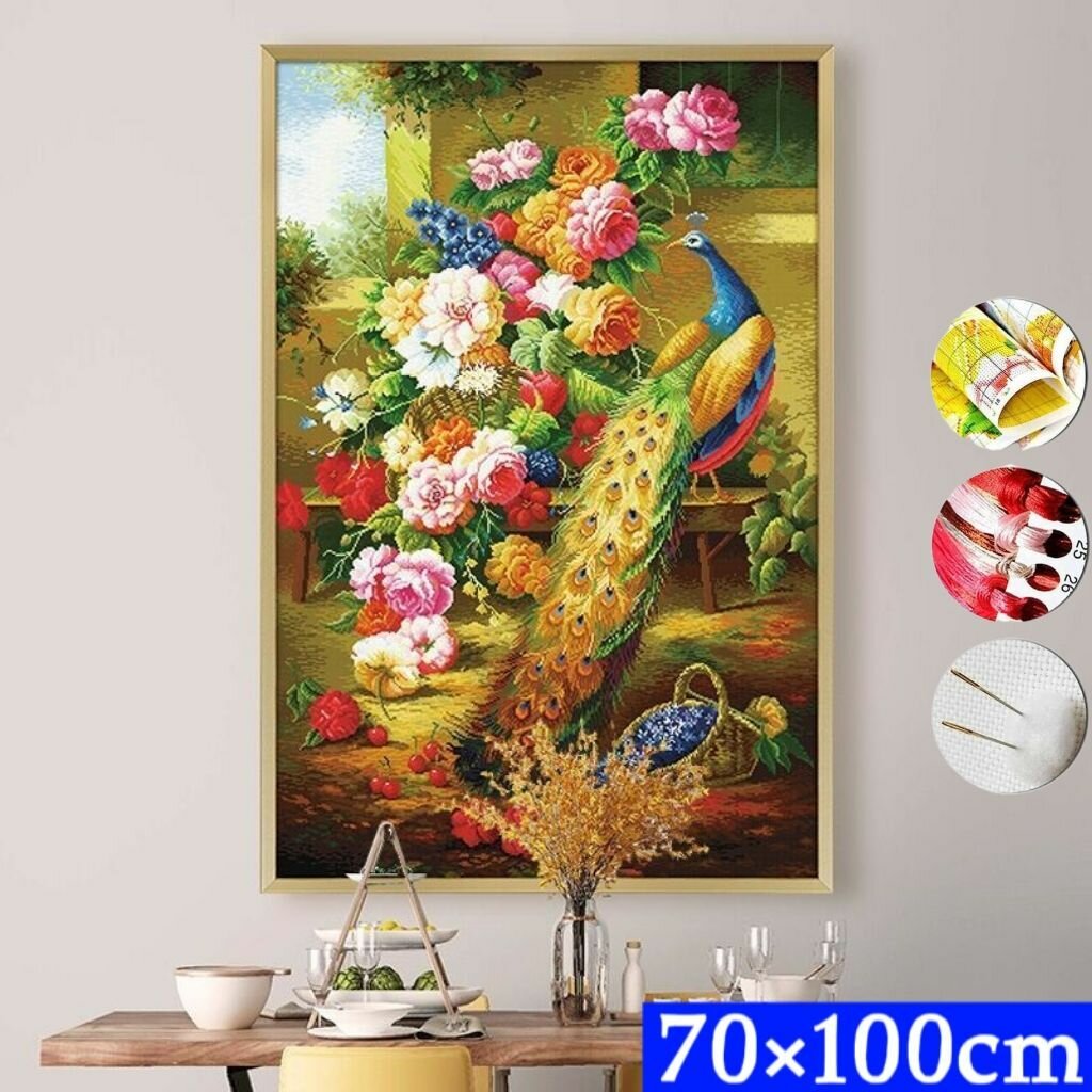 Набор для вышивания крестиком, вышивка крестиком Серия "Павлин" (без рамки)