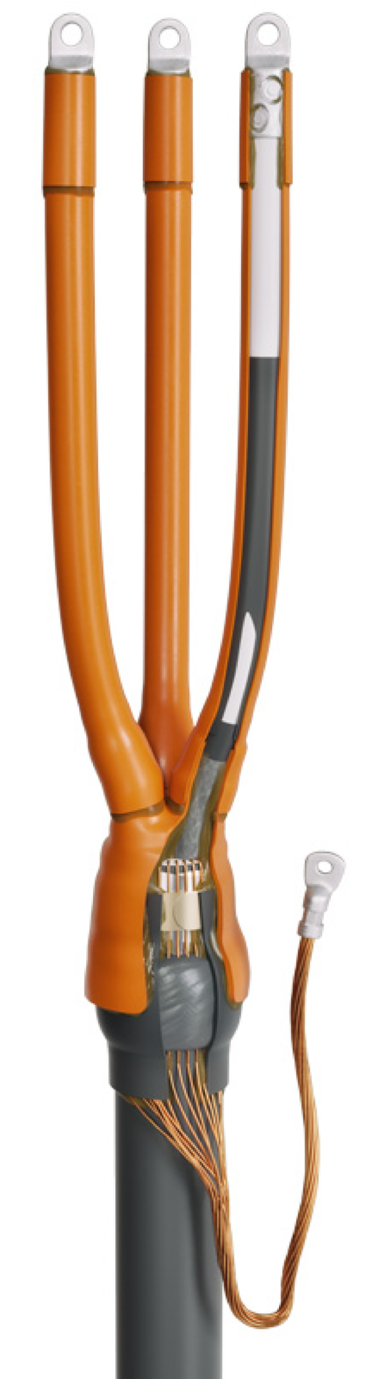 Муфта кабельная концевая КВТ 3ПКВТп-10-70/120 (Б) нг-LS, изоляция сшитый полиэтилен, 710мм, 70/120мм2, 3 жилы / электрика