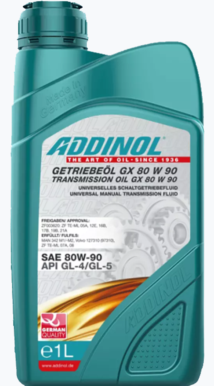 Трансмиссионное масло ADDINOL Getriebeol GХ 80W-90 1 л.