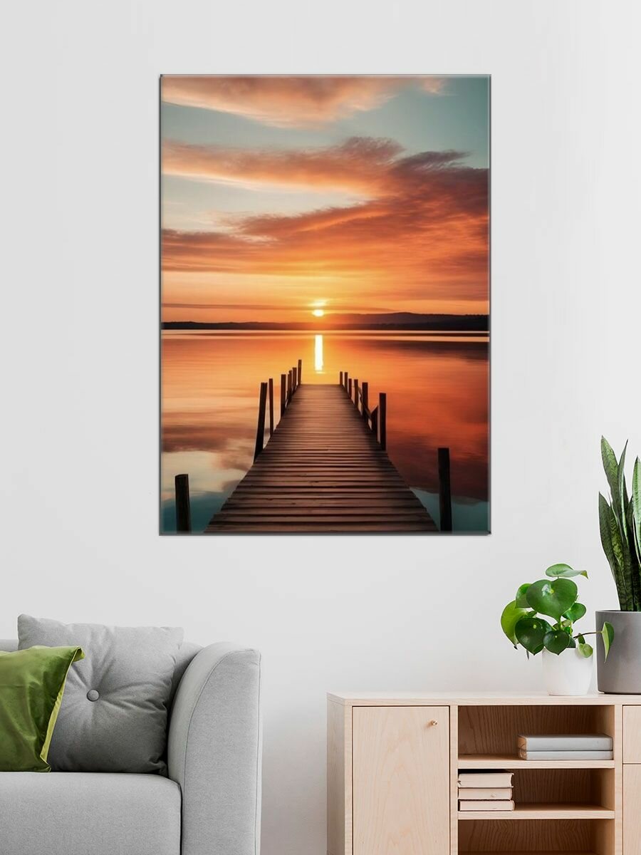 Картина на стену "Закат", 50х70 см