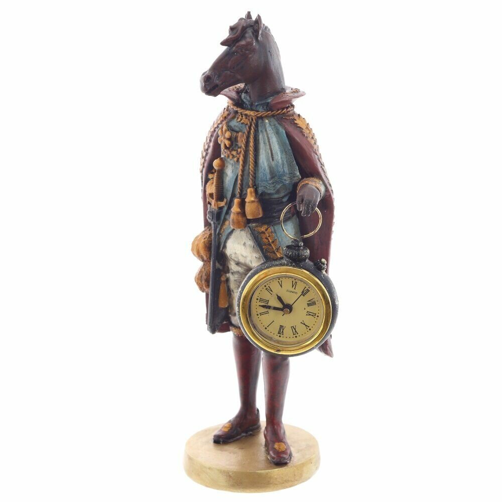 Часы настольные "Конь" D4см, 12х8х25 см