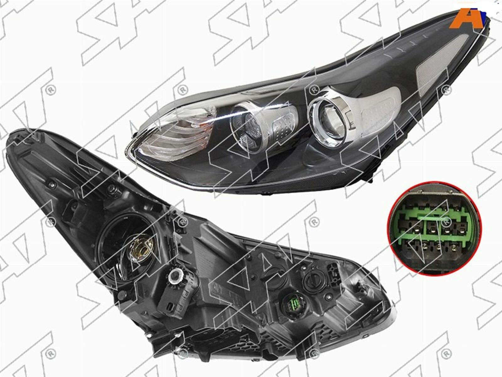 Фара KIA SPORTAGE 16-22 LH галоген, LED