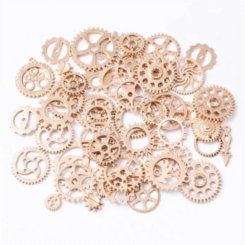 Металлические стимпанк шестерни charms 50/100г 100g, KC