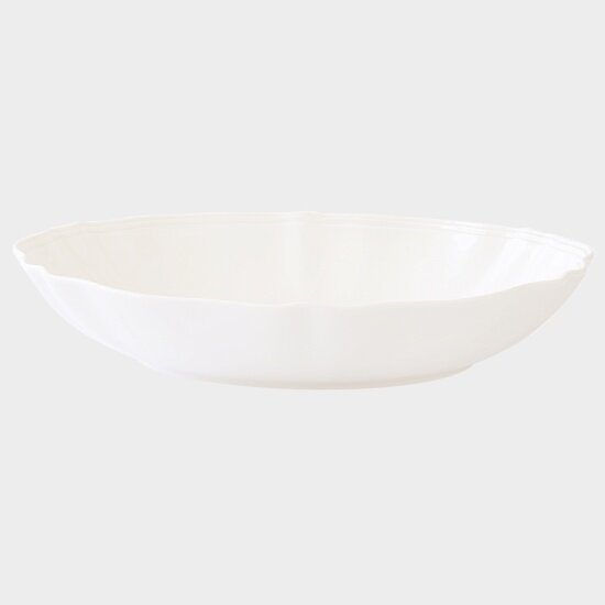 Салатник Easy Life Perle Волны 700 мл, овальный, 25х17 см, фарфор, белый (EL-R3060/PERW)