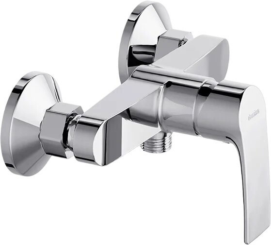Смеситель для душа Damixa Eclipse 482000000 хром, глянцевый, настенный, однорычажный, без лейки, смеситель для ванны с душем