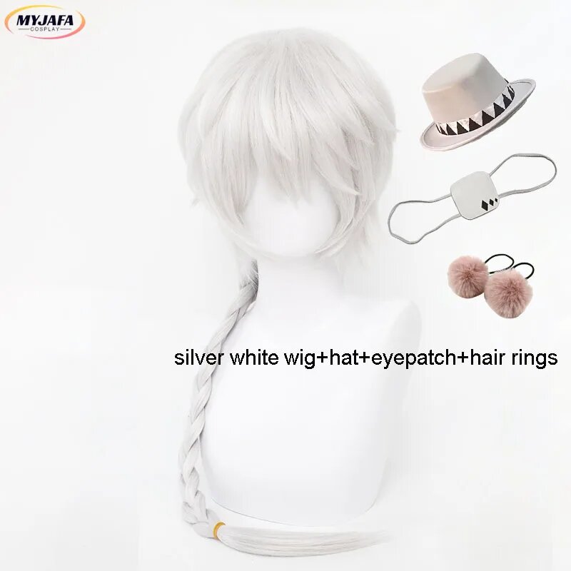 Косплей парик Николай Гоголь зеленый серый Wig B Accessories