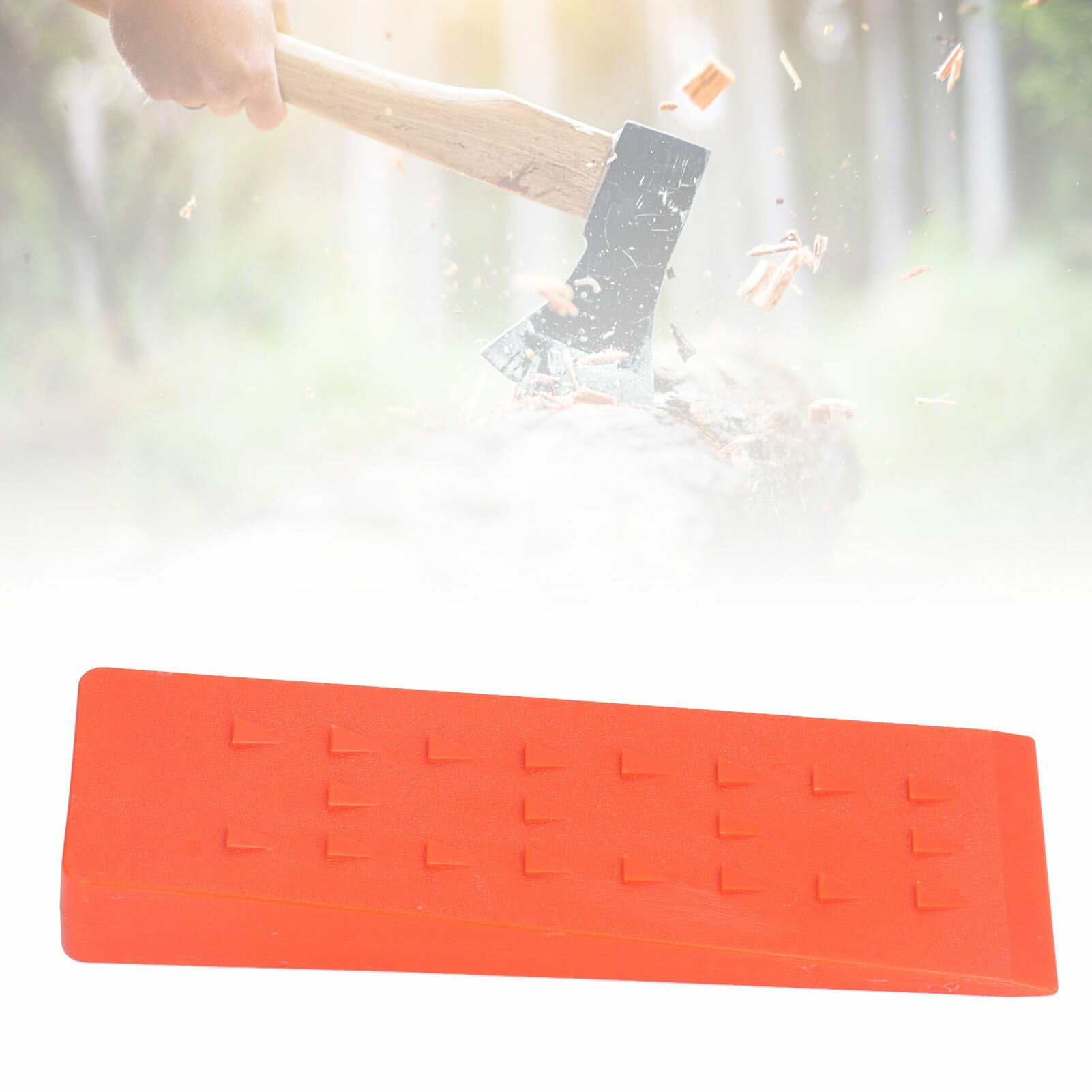 Валочный клин 10 дюймов из АБС-пластика для раскалывания древесины, бензопилы, лесозаготовительных инструментов, оранжевый