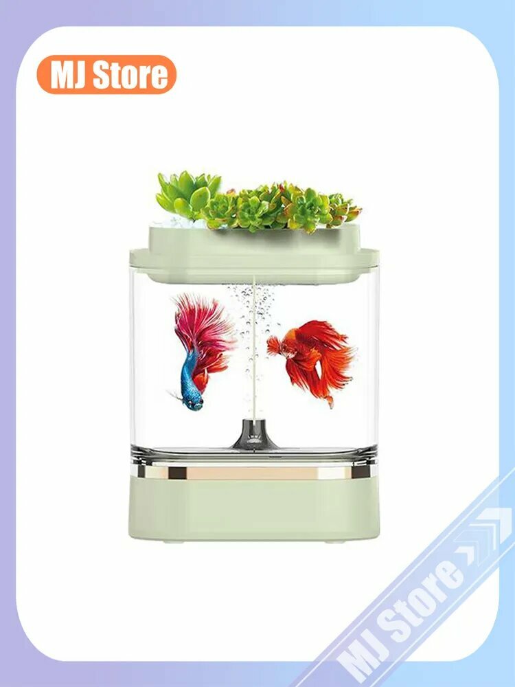 KNOW EASY-Mi Мини-аквариум для ленивых рыб Pro Версия, Desktop fish tank 2L