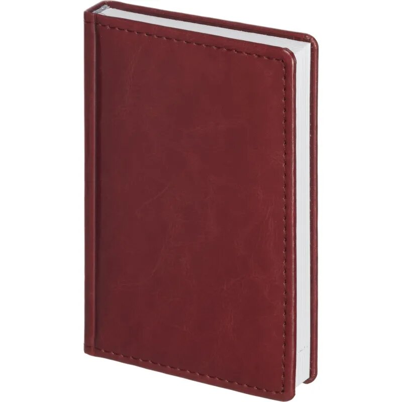 Ежедневник датированный 2026, бордо, А6, 100х150 мм,336 стр, Agenda