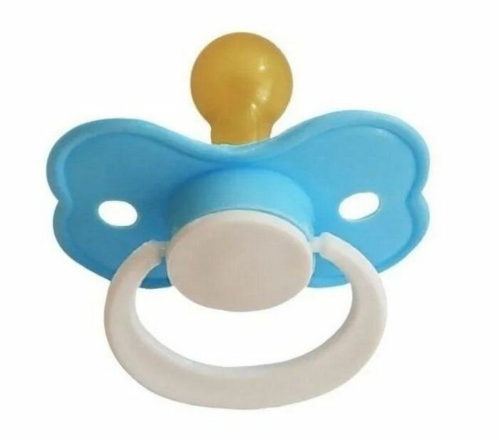 Соска-пустышка АМТ Трейд "Бабочка", латексная, с кольцом