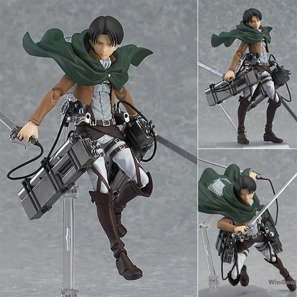 Фигурка атака титанов леви аккерман / Attack on Titan Levi Ackerman figma 213 (15 см)