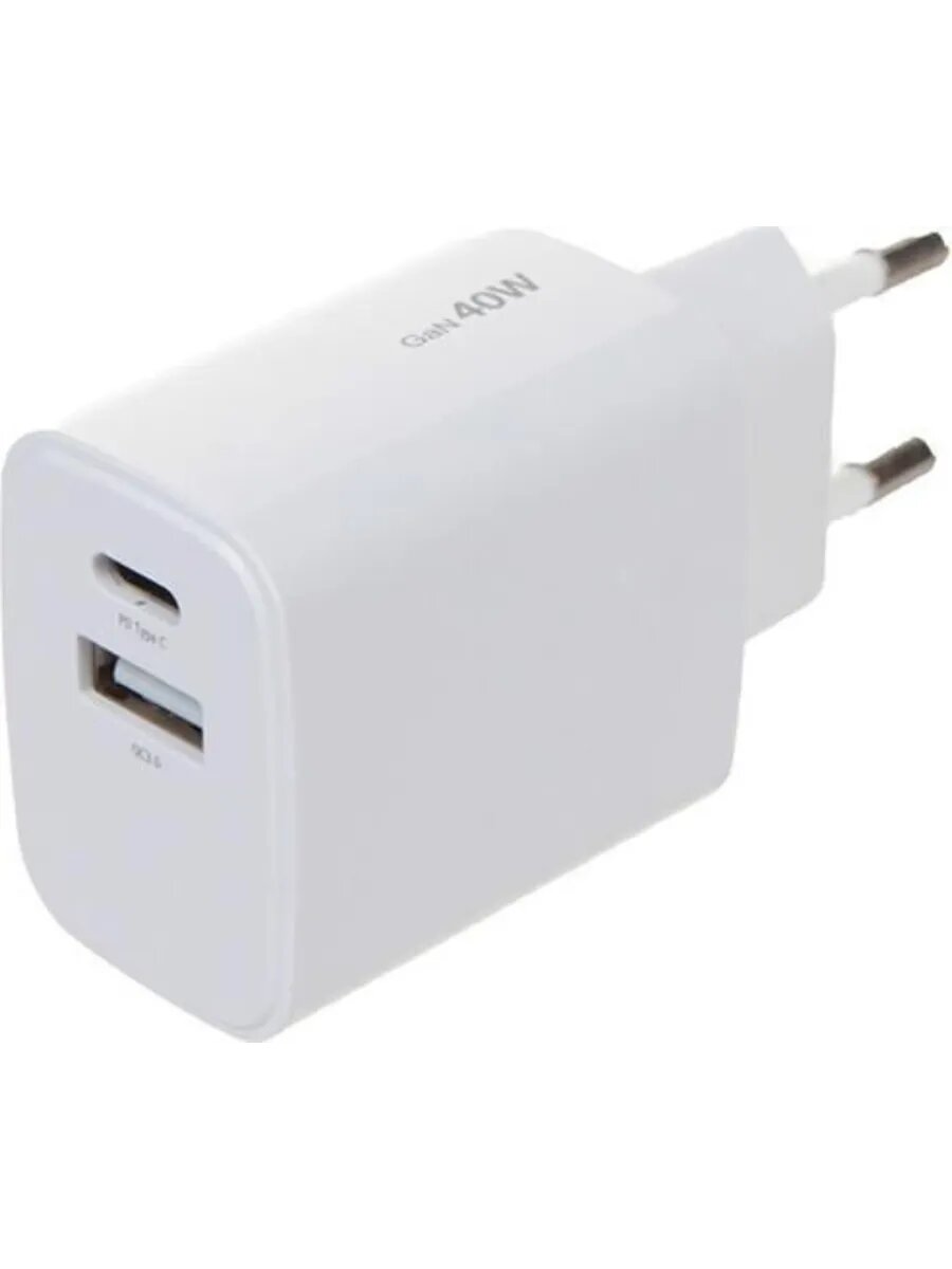 Сетевое зарядное устройство ELX-РA04QC-C01 40Вт Белый