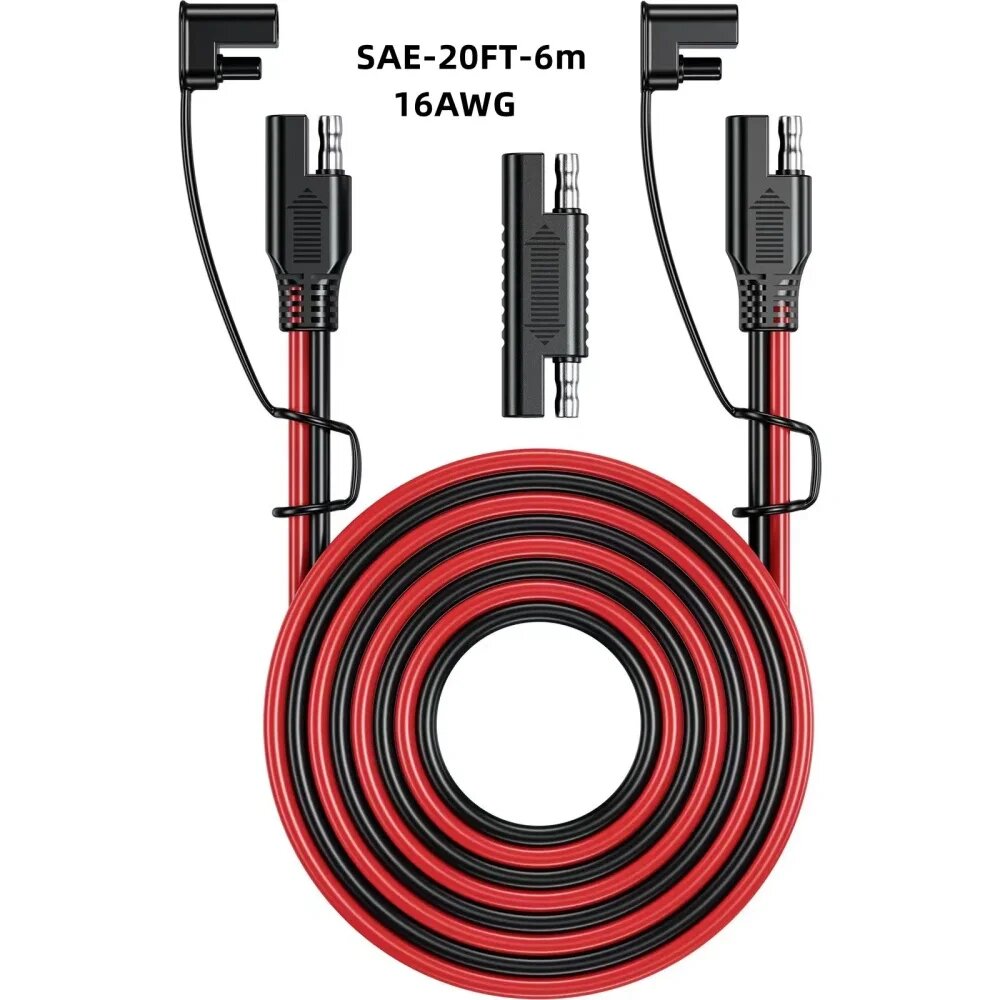 Удлинитель для автомобильного прикуривателя, 12 В, 24 В, 20 А, DSAE--16AWG-20FT
