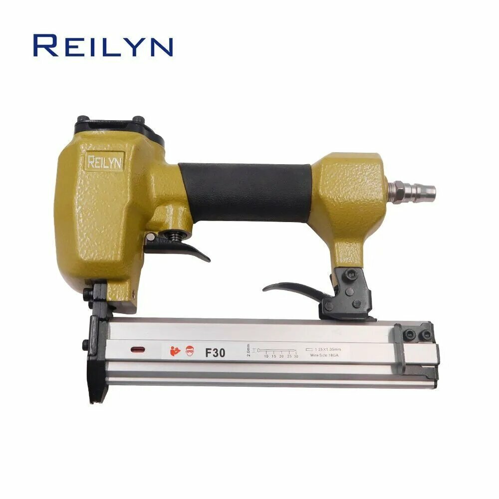 Пневматический пистолет для гвоздей 18GA, длина финишной скобы 10-32мм, степлер строительный F30, REILYN