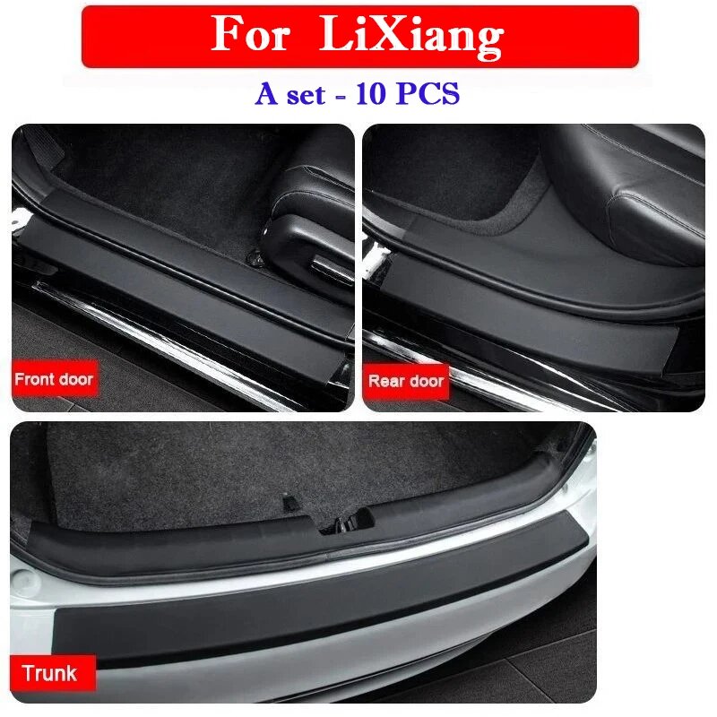 Защита порогов и багажника LiXiang L6 2024-2025, 10 шт.