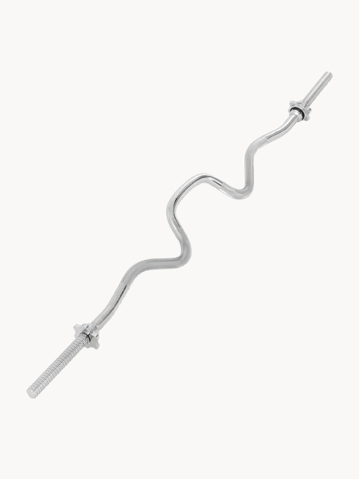 Гриф для штанги W STARFIT BB-102 120 см, d=25 мм, металл, с металлическими замками, хром