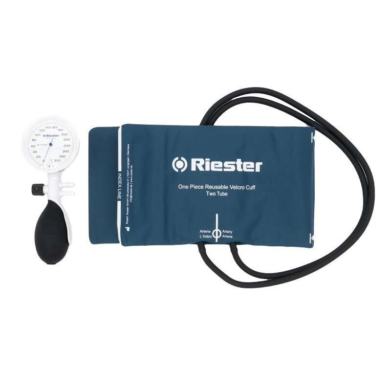 1371-151 Тонометр e-mega белый со стандартной 2-шланговой манжетой