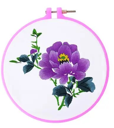 Набор для вышивки Vestone, шелк, Сучжоу классическая вышивка Фиолетовый, 10