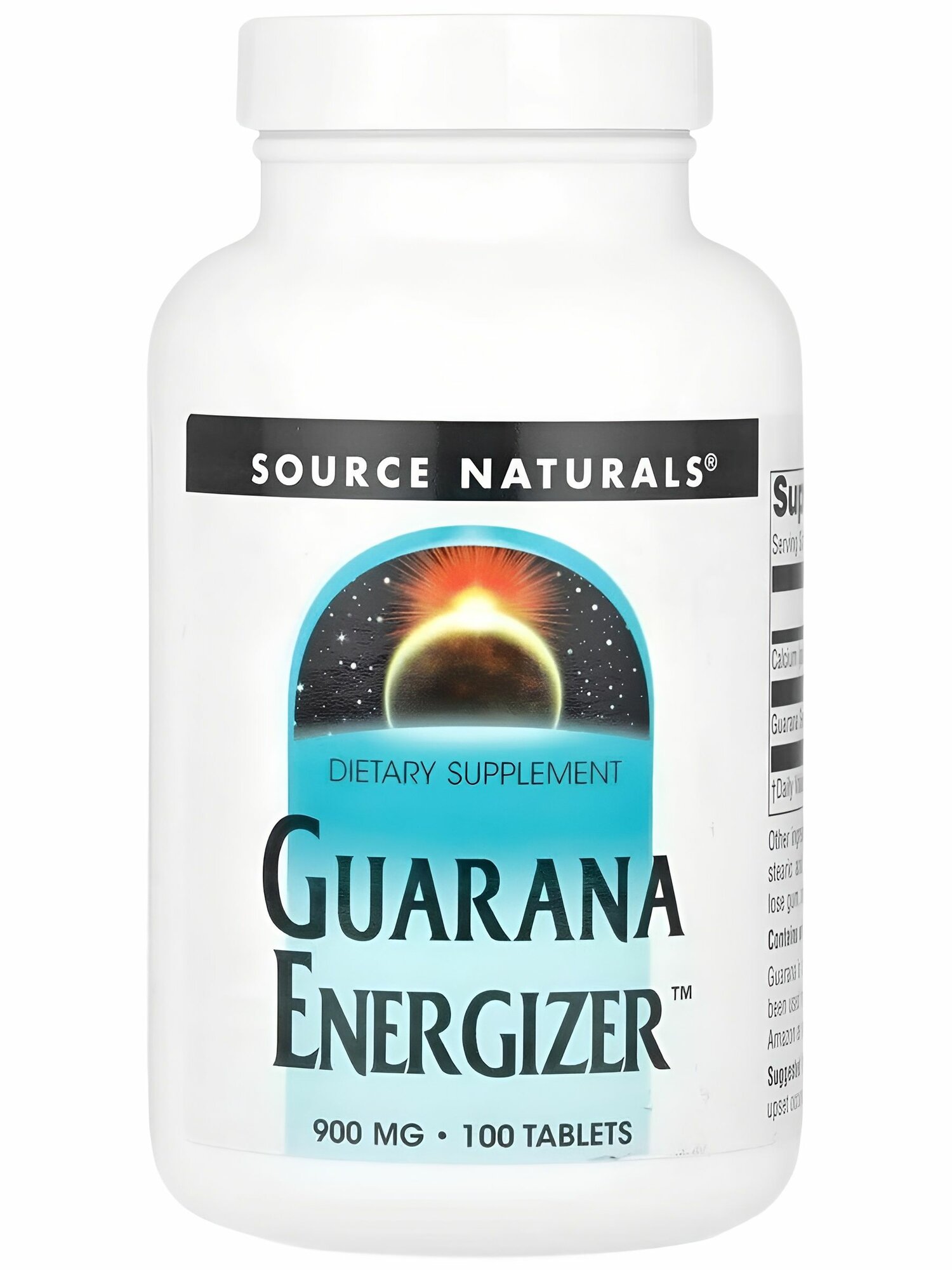 Гуарана, добавка для заряда энергии, 100 таблеток, Source Naturals
