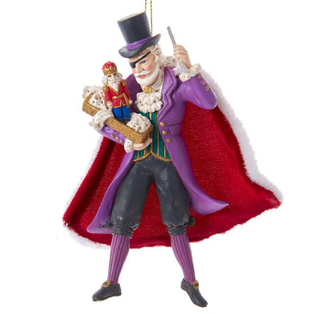 Елочная игрушка Дроссельмейер с Щелкунчиком: Meilleur Ballet 13 см, подвеска, Kurts Adler, E0732D