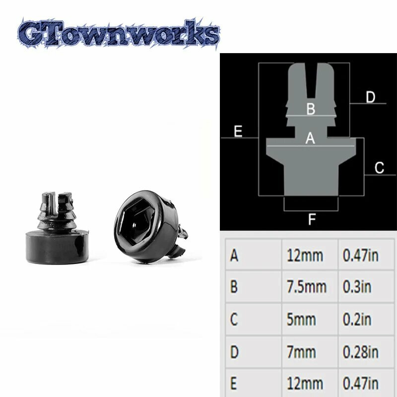 100 шт. различные размеры колесные гайки заклепки для обода Крышка Болт шины автомобильное украшение, C