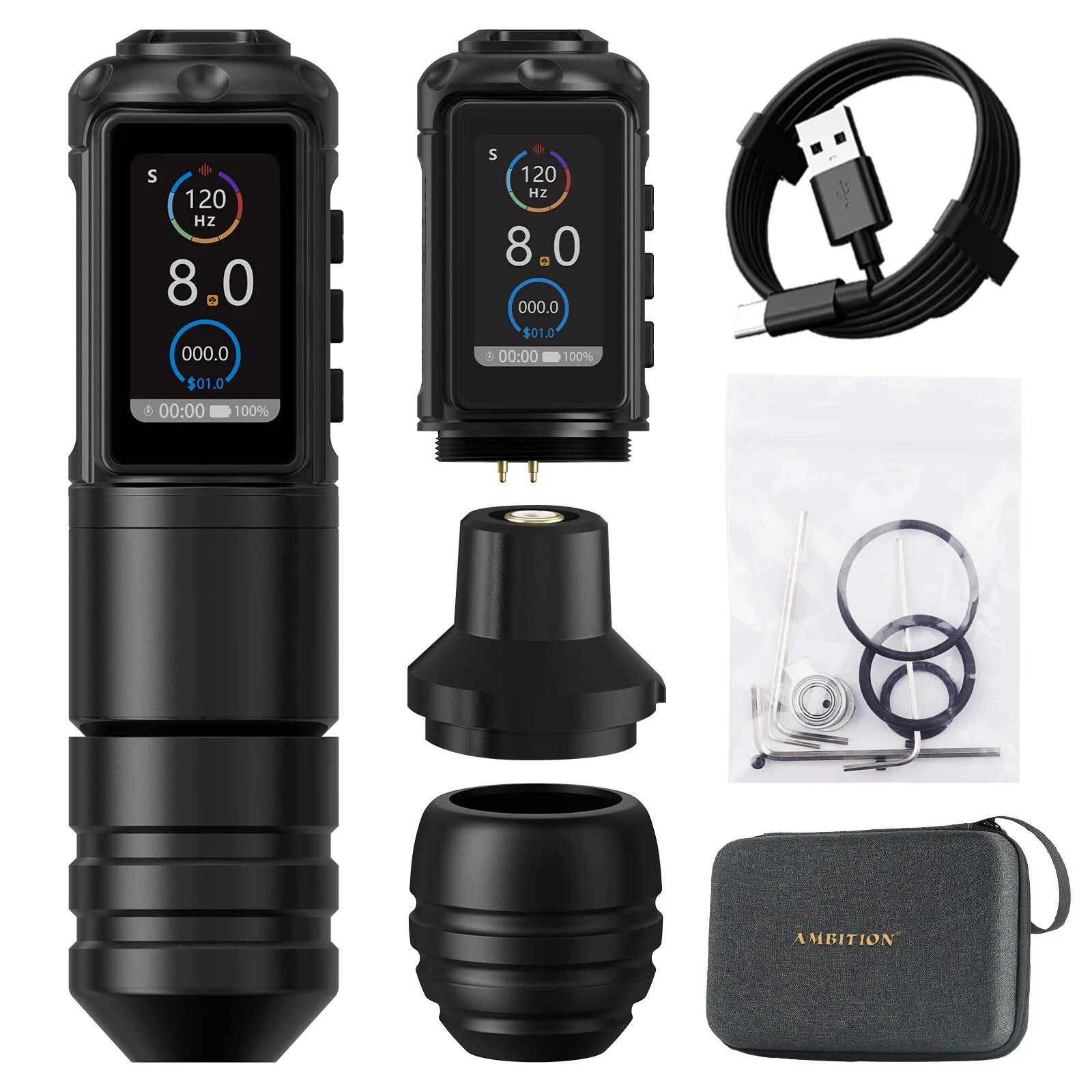 Ambition Ninja Pro+ Тату-машина Black 2 battery