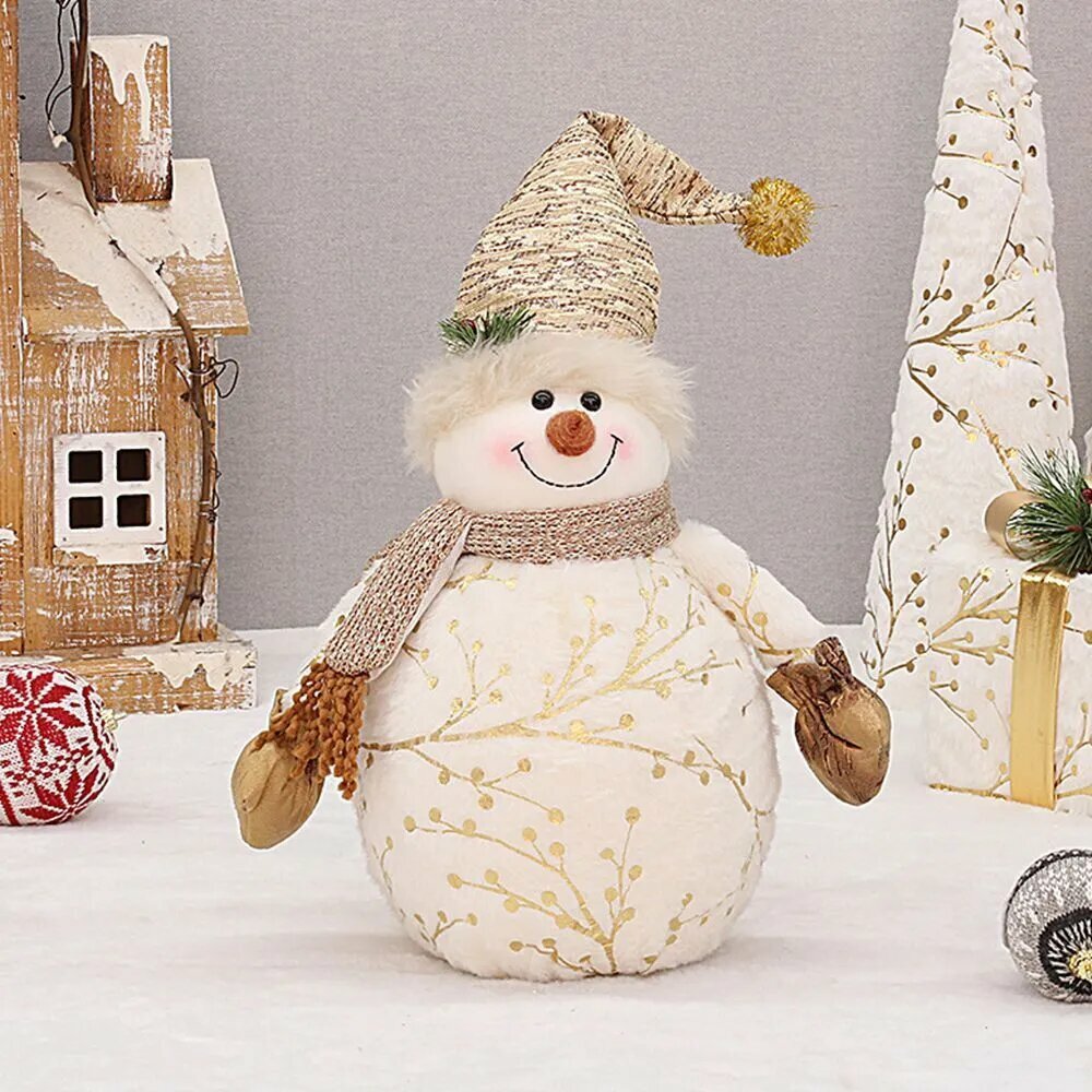 Декоративная елочка, Снеговик, 20016A, высота 50см, длина 30 см