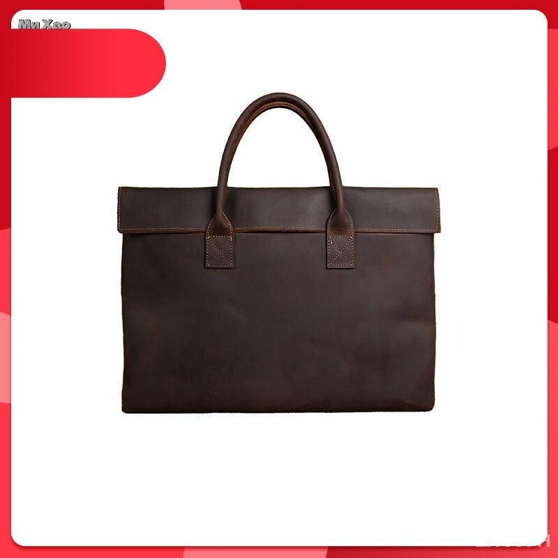 Стильный ретро портфель премиум для деловых поездок с отделением под ноутбук 17.3 дюйма