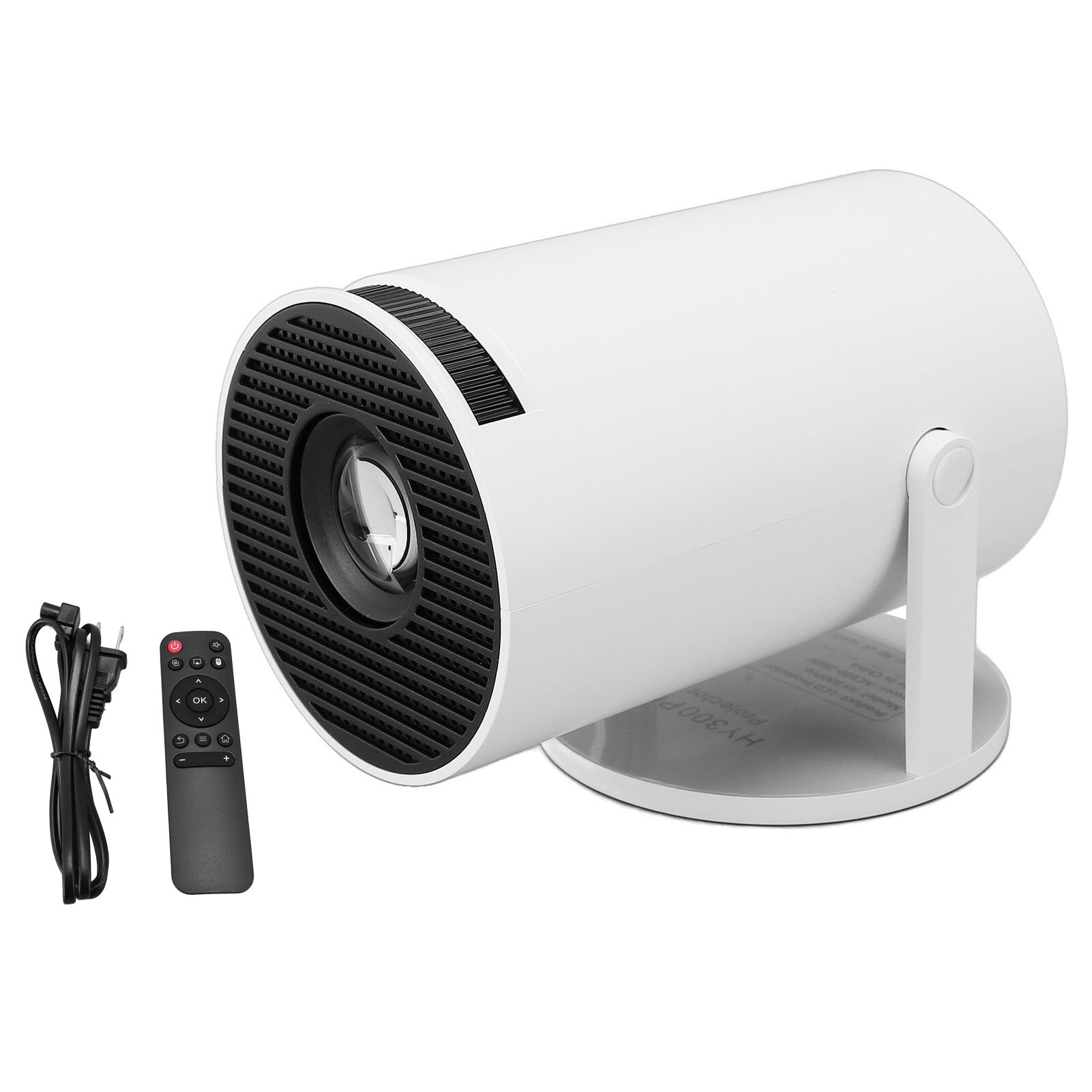Smart Home Theatre Projector 4K Wi -Fi Bluetooth Максимум 130 -дюймовый экран открытый кинопроектор с дистанционным управлением с дистанционным управлением