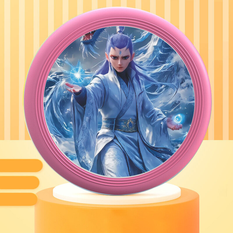 Фрисби Нэчжа 2: Мягкий резиновый вращающийся диск для интерактивных игр родителей и детей, безопасная игрушка для улицы