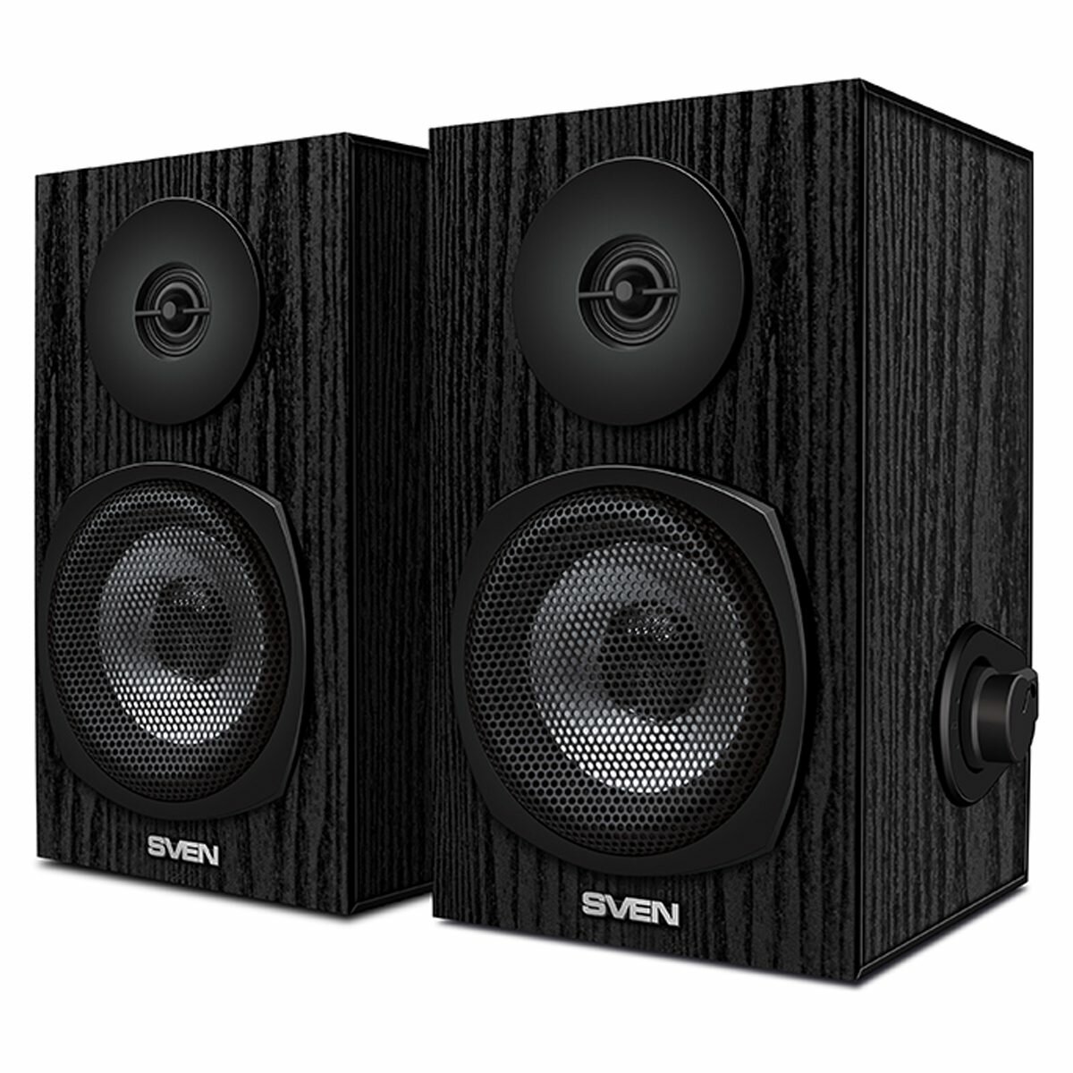 Колонки Sven SPS-575, 2x3W, деревянный корпус, питание через USB, черный (SV-016166)