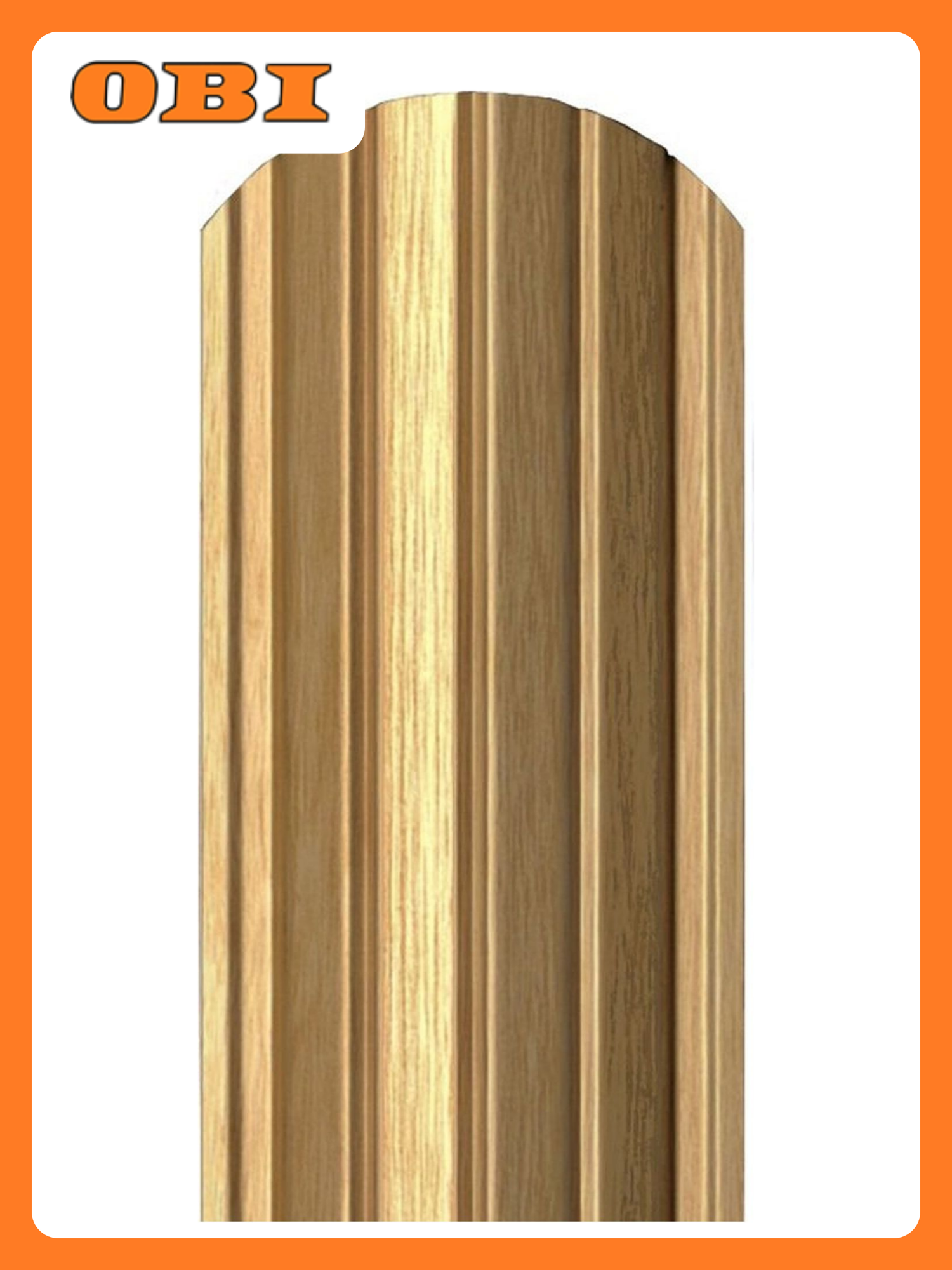 Заборный штакетник Таврос светлое дерево 1800х105 мм