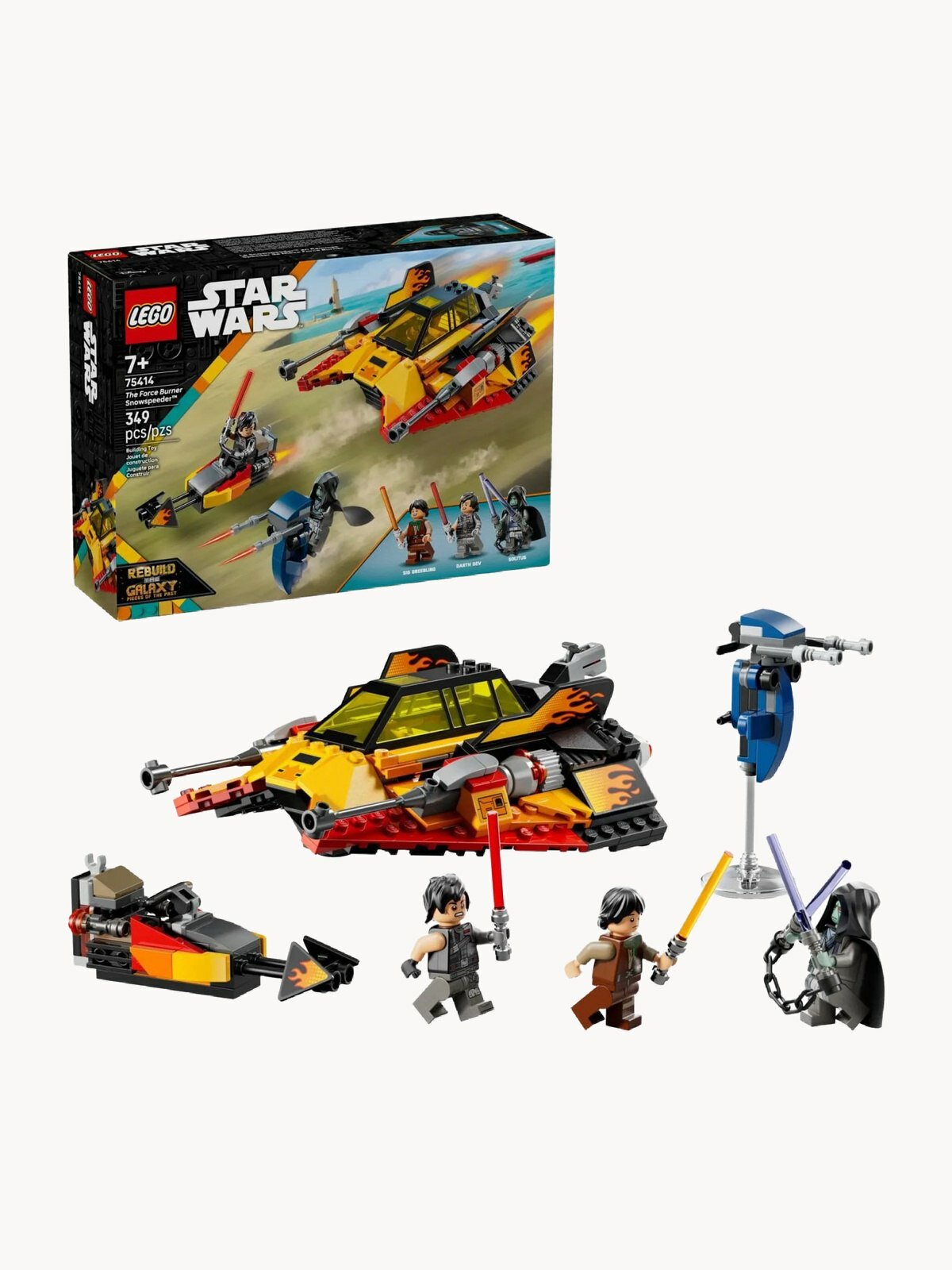 Конструктор LEGO Star Wars™ 75414 Снежный спидер «Силовой Сжигатель», 349 деталей
