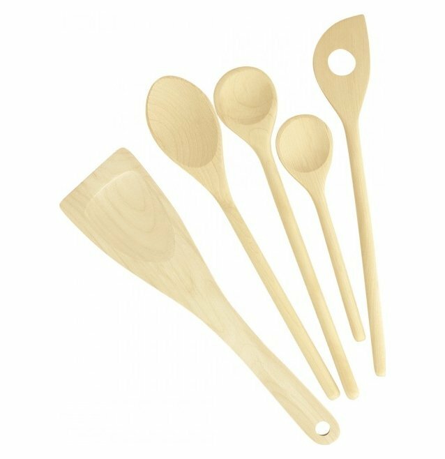 Набор 5 предметов (ложки, лопатка) деревянные Tescoma "WOODY' / 084889