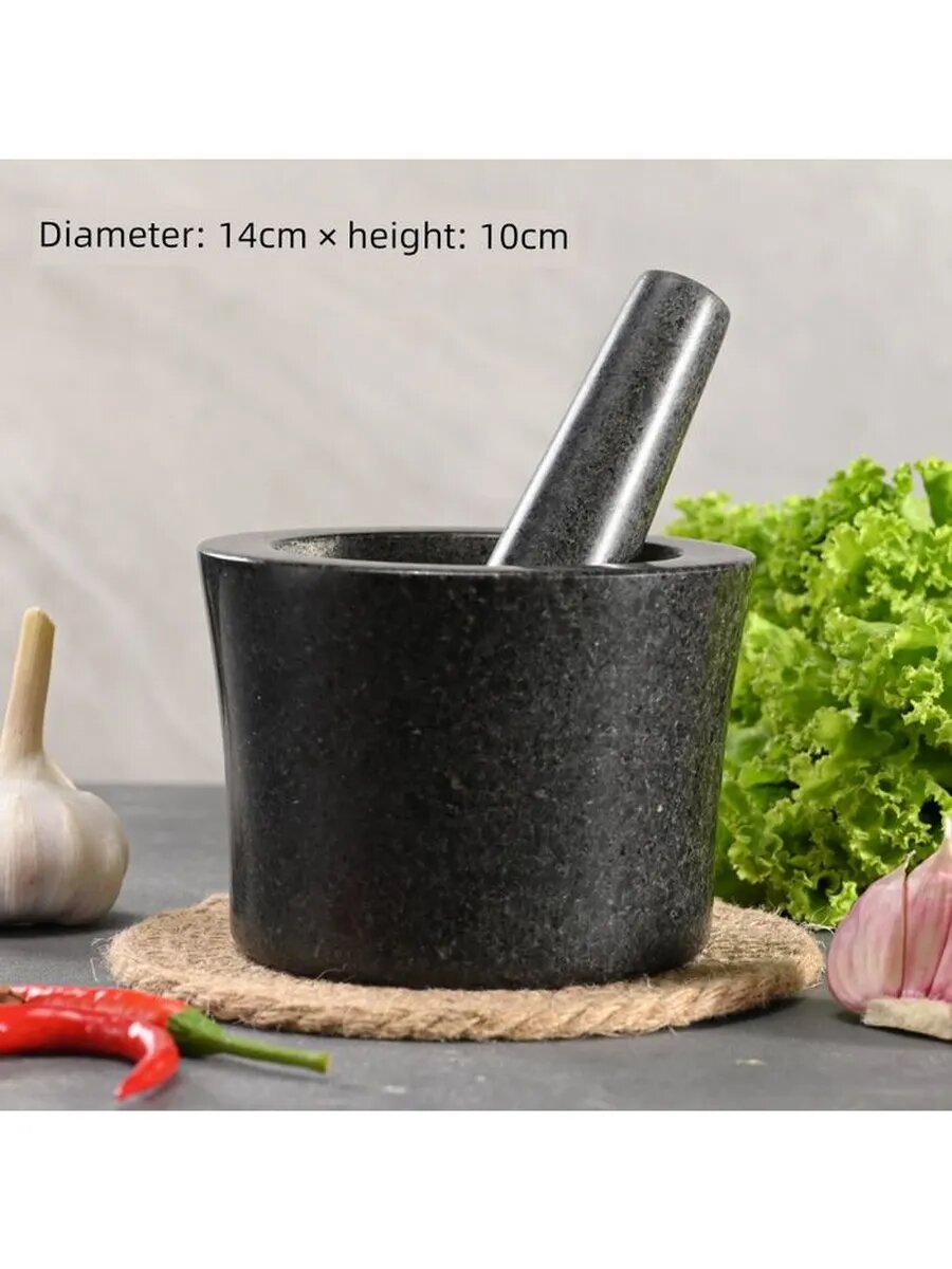 Ступка и пестик (Большой, полированный, пестик-талия)