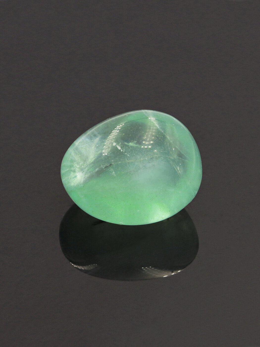 Флюорит Зеленый галтовка, натуральный камень/минерал (10-15 г, 18-23 мм)