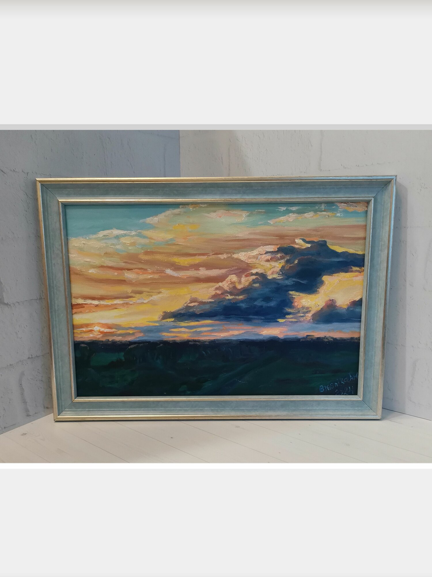 Картина маслом "Небо" BrusnikaArt