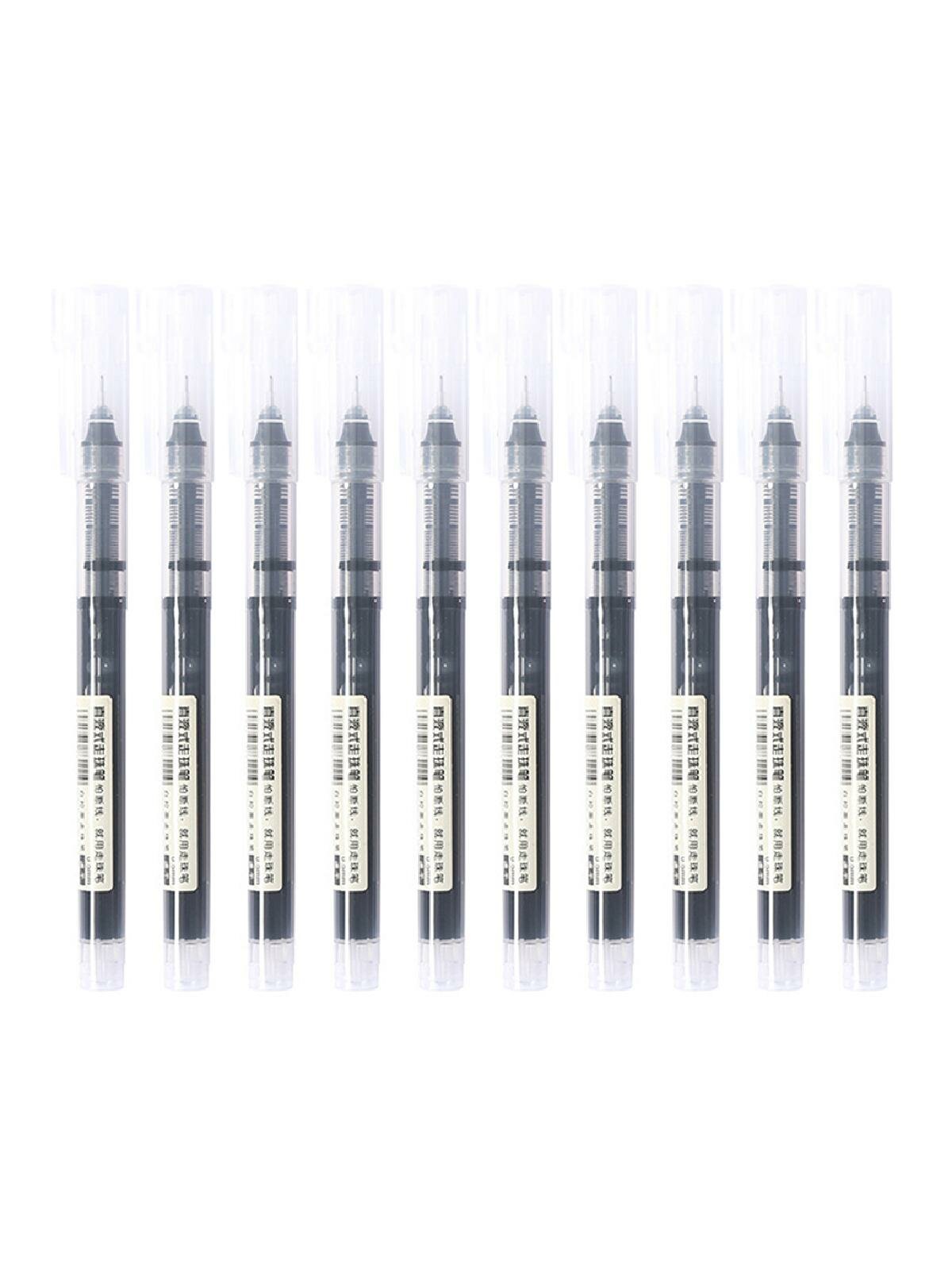 Ручка-роллер 10 шт./упак. 3 цвета Дополнительная противоскользящая ручка с кончиком иглы 0,5 мм