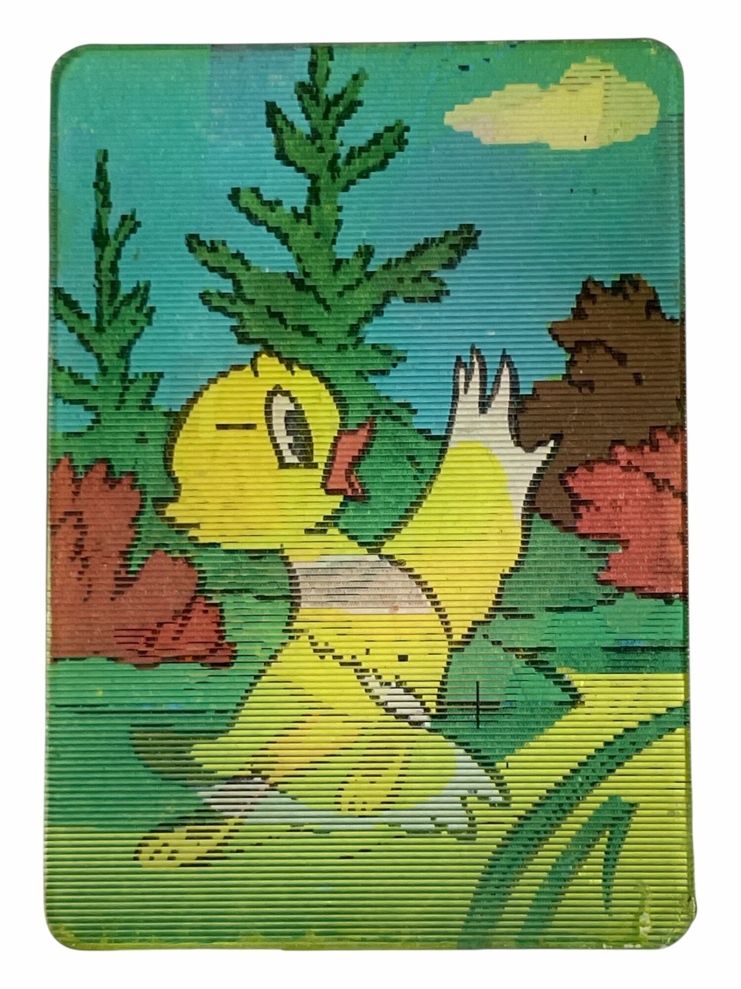 Советский винтажный переливающийся календарь, советская мультипликация, сделано в СССР