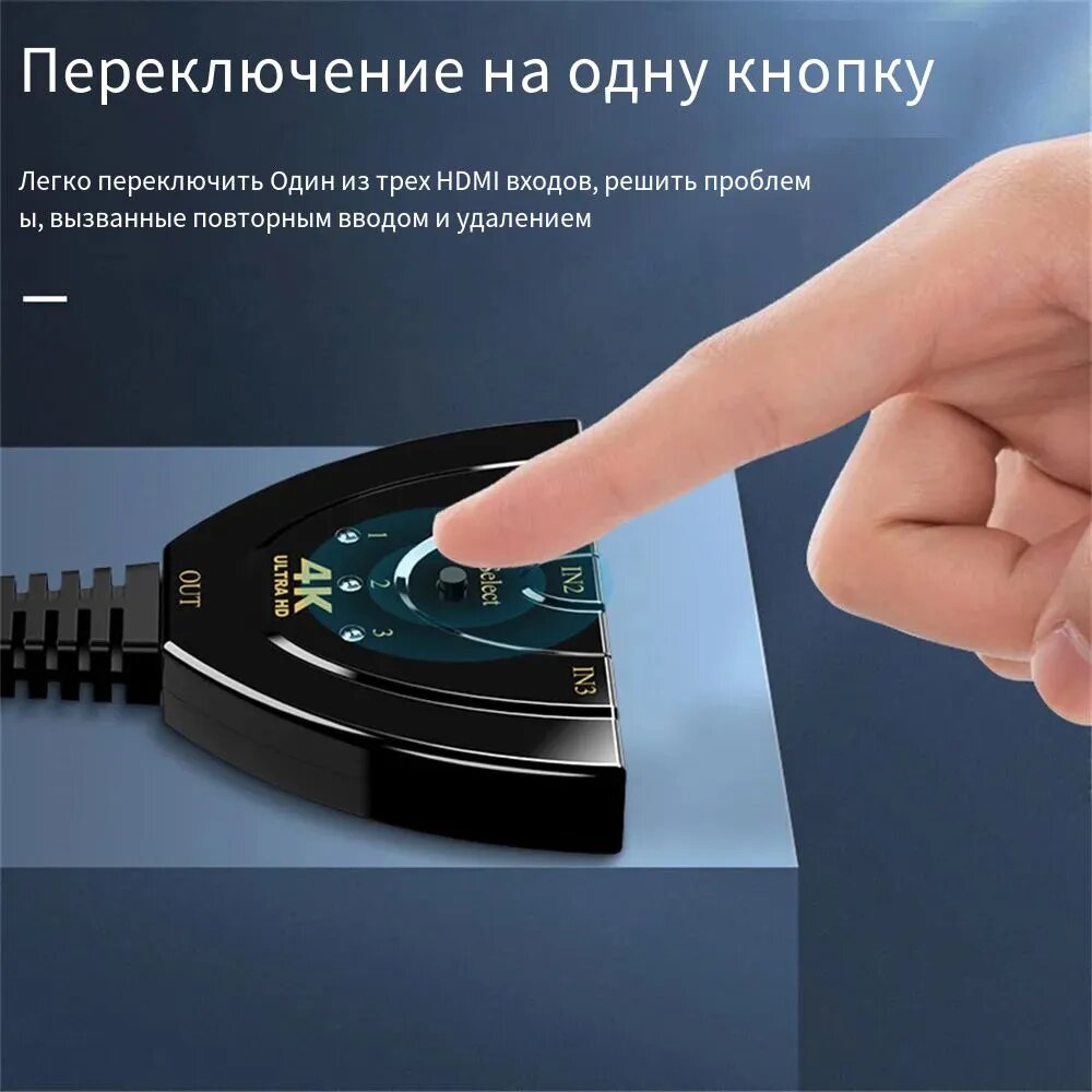 HDMI совместимый KVM распределитель, 2K переключатель 1 три в и один из поддержка 4k